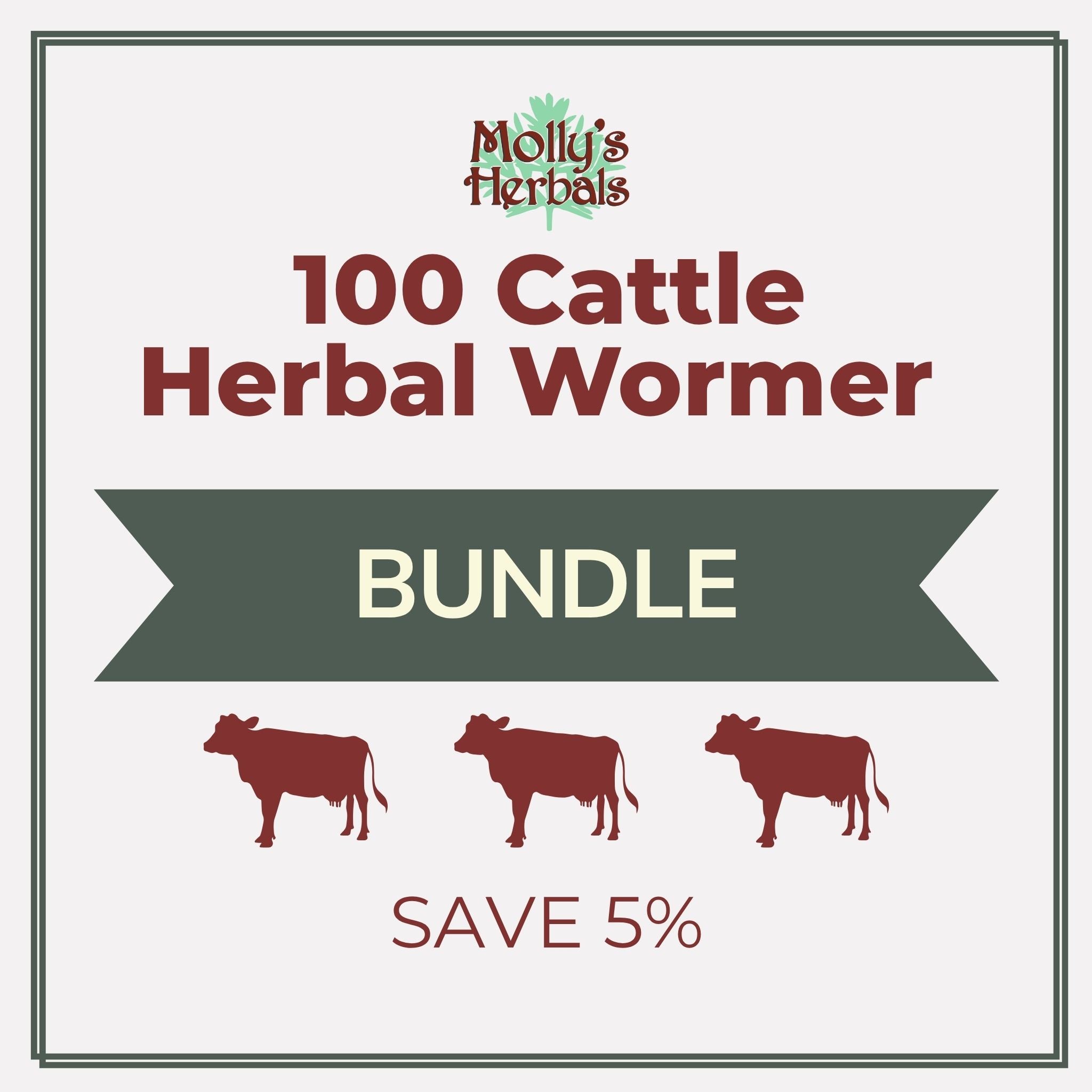 Herbal Wormer for 100 Cattle | Bulk Parasite Program | Molly’s Herbals ...